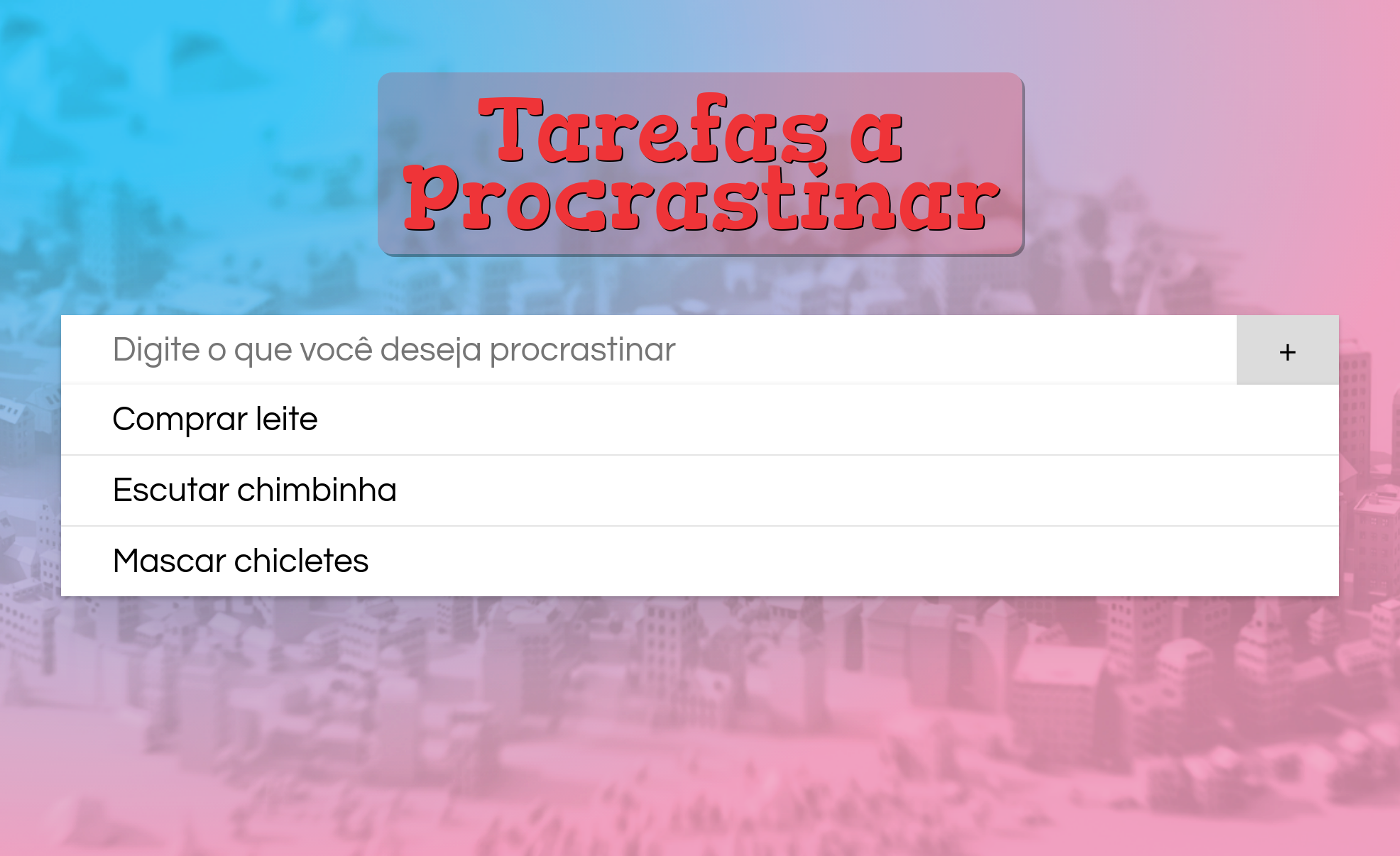 GitHub - fegemo/cefet-front-end-todo: Uma lista de tarefas que você não quer fazer